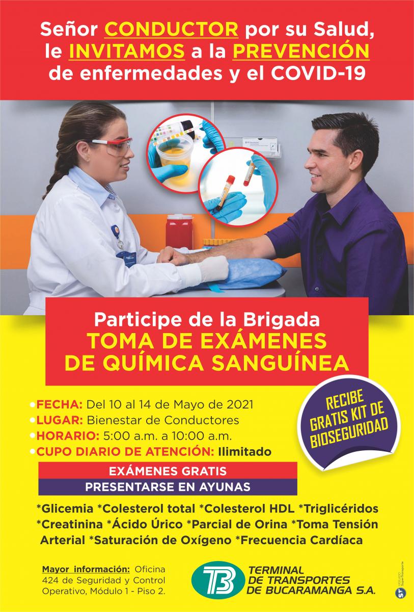 Brigada de Salud | ::: TERMINAL DE TRANSPORTES DE BUCARAMANGA